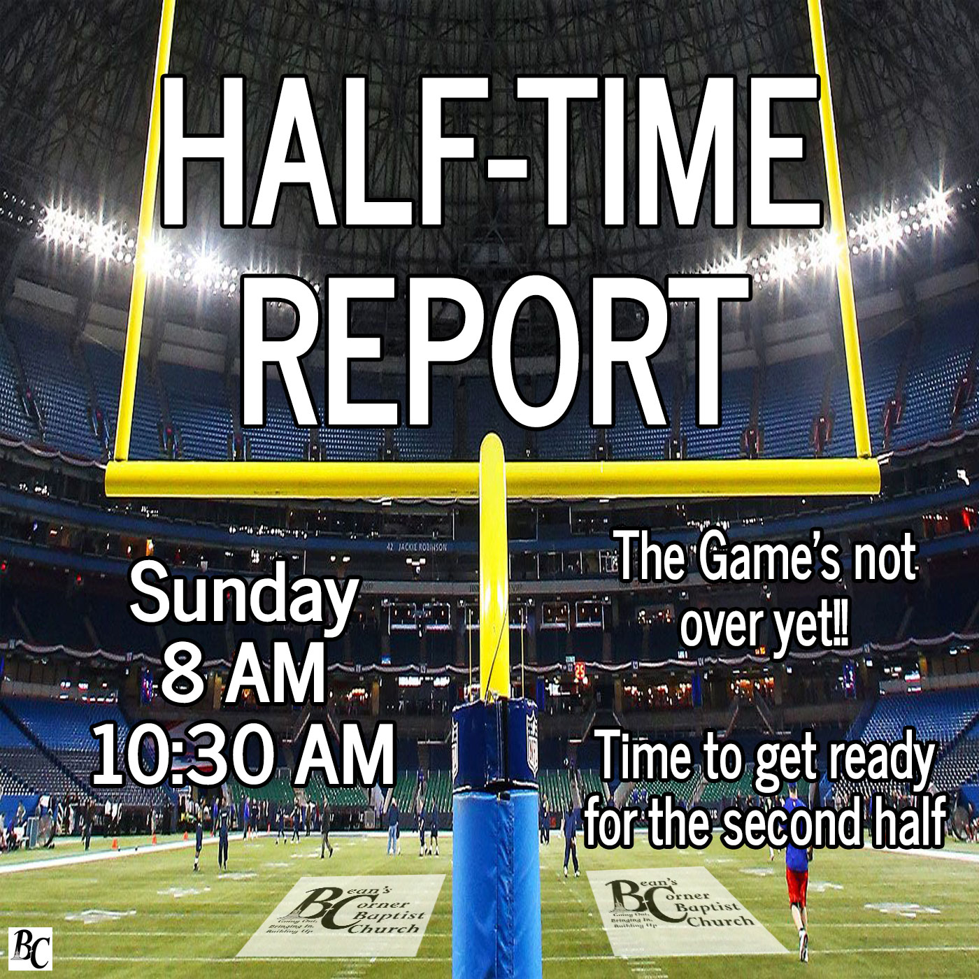 Half-Time Report – Bean’s Corner Baptist Church